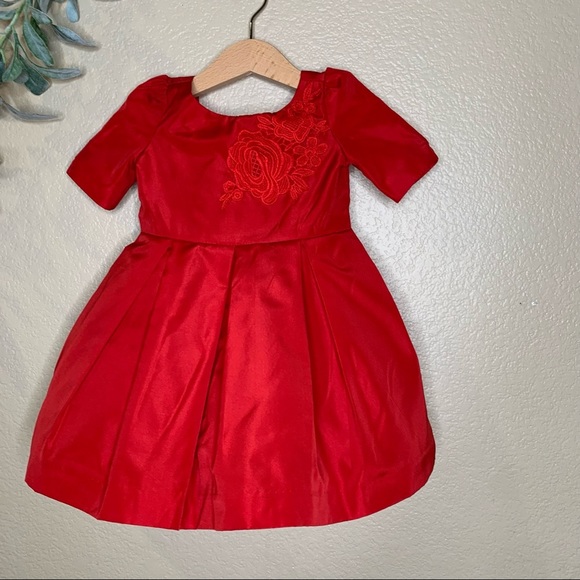 Janie and Jack | Dresses | Janie And Jack Red Tafeta Dress | Poshmark